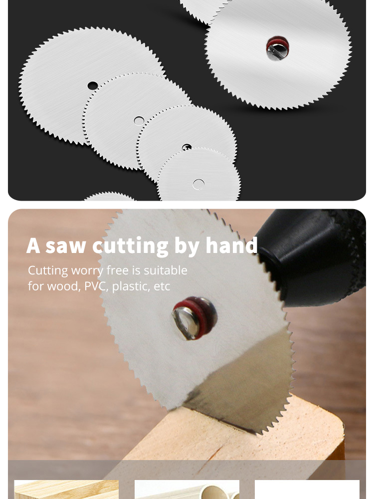 11PCS Micro Circular Saw Blade Accessory Electric Grinding Cutting Disc ...