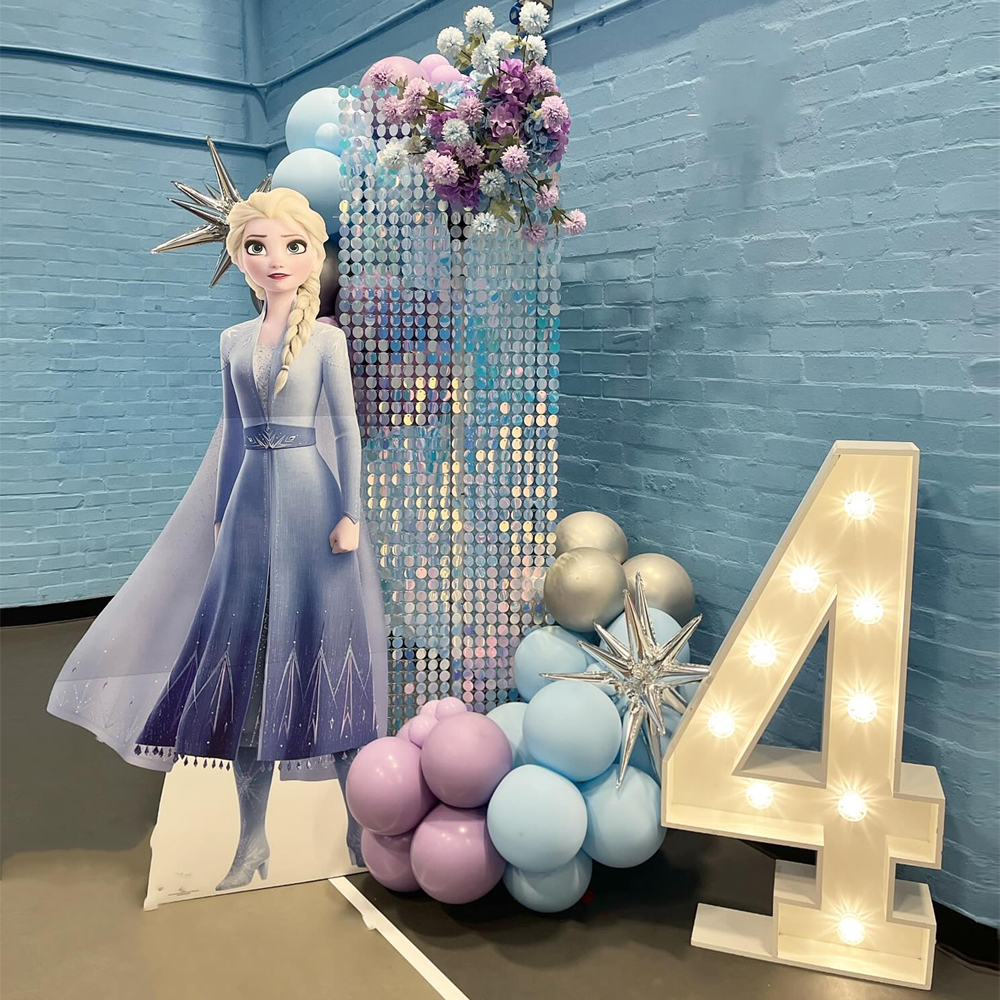 150cm Elsa Backdrop Cutout Princess Elsa Mosaic Board for Frozen ...
