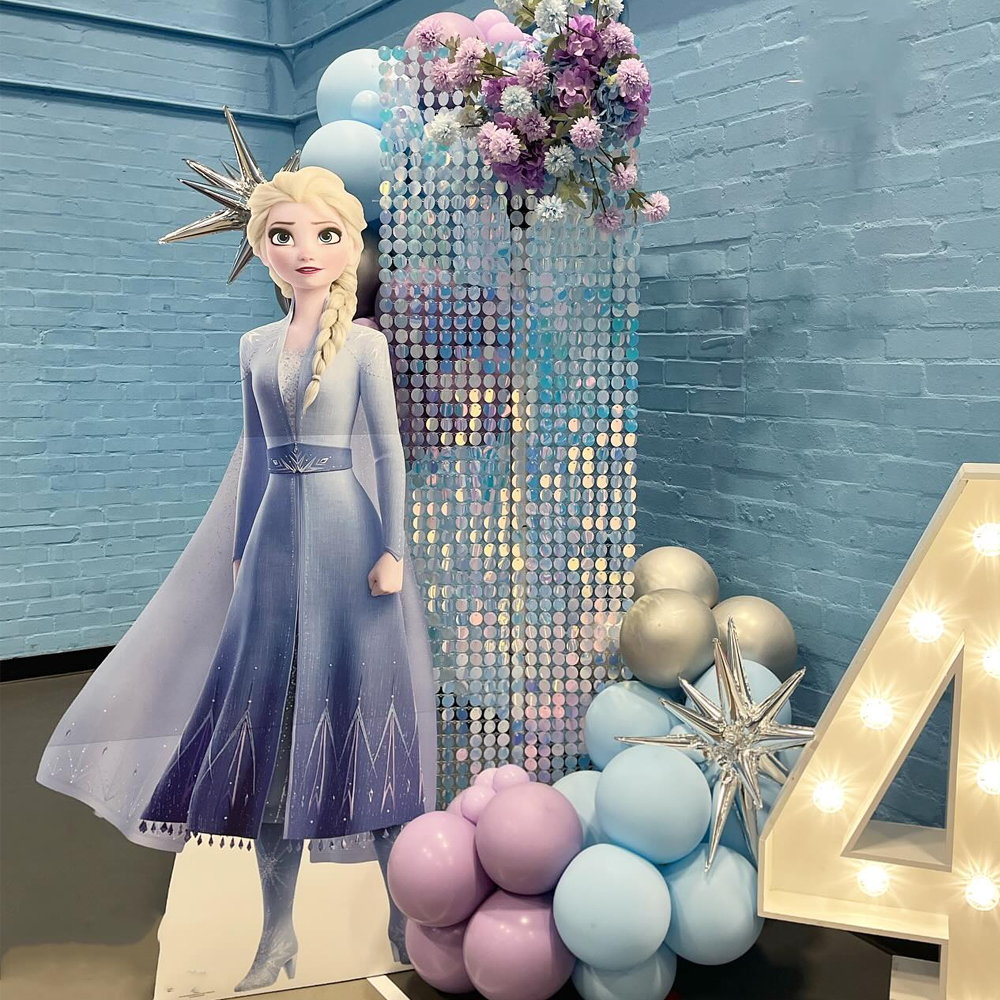 150cm Elsa Backdrop Cutout Princess Elsa Mosaic Board for Frozen ...