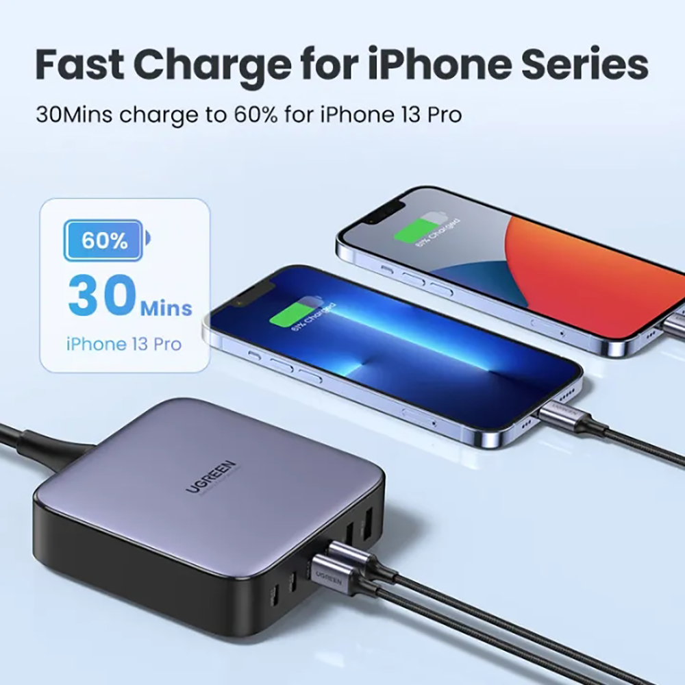 UGREEN High-speed Charger PD 200W C-type USB Desktop Charger Laptop ...