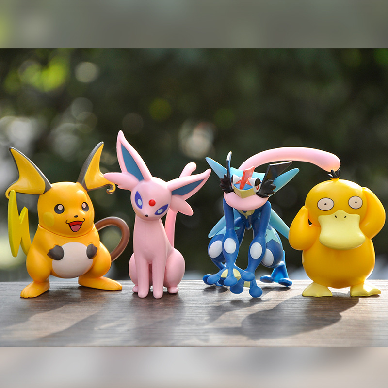 7Pcs/Set 6-9cm Anime Pokemon Figure Pikachu Lucario Greninja Umbreon ...