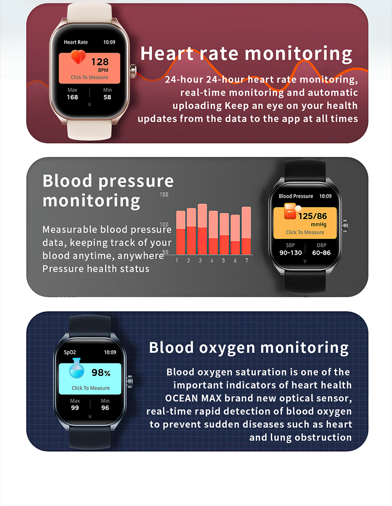 AOLON Curve Smart Watch IP68 Waterproof 2.01-inch Curved IPS Screen ...