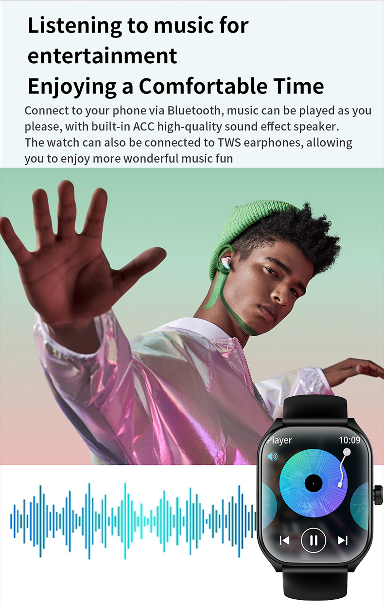 AOLON Curve Smart Watch IP68 Waterproof 2.01-inch Curved IPS Screen ...