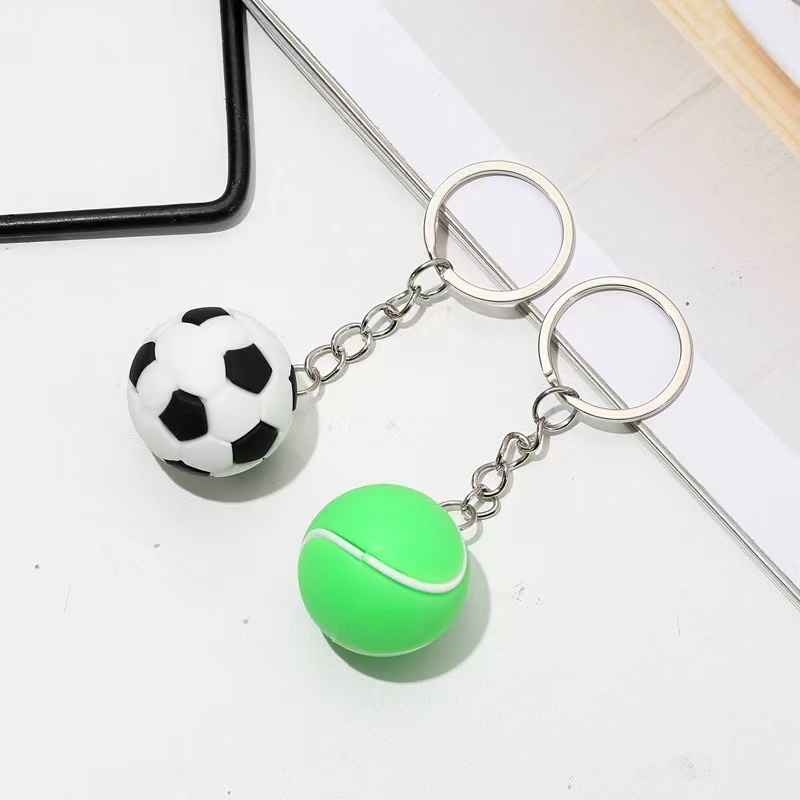 Creative simulation football keychain ball series basketball keychain ...