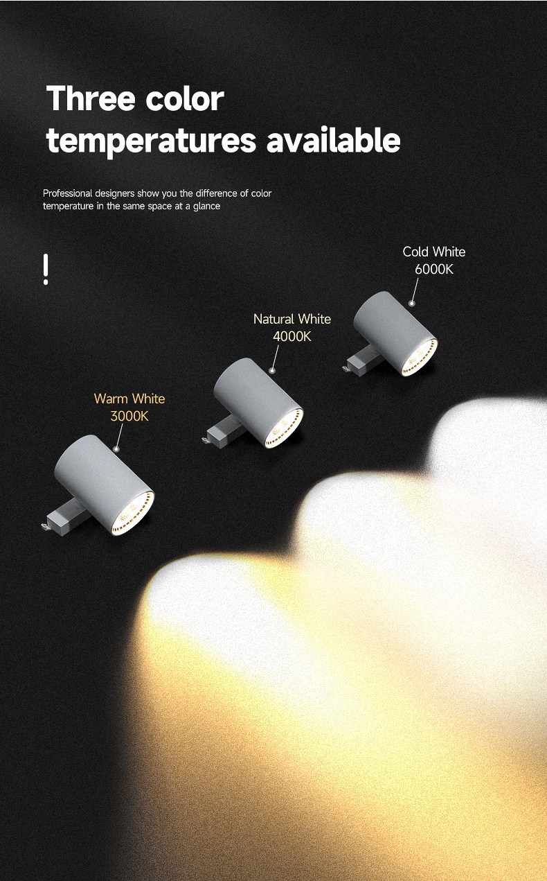 6PCS LED Track Light Set 50W 40W 30W 20W 12W COB Spot Light Ceiling ...