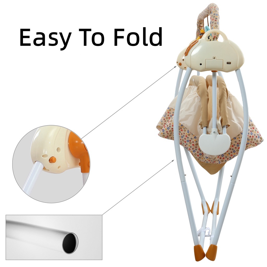 [COD ] baby cradle automatic electric Baby Rocking Bed multifunctional ...