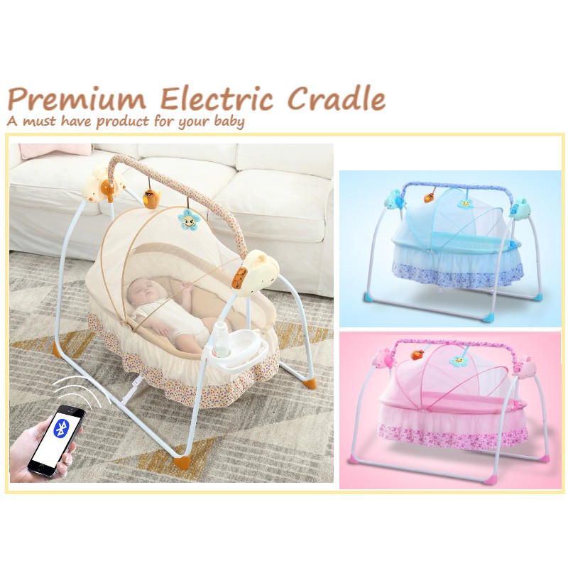 [COD ] baby cradle automatic electric Baby Rocking Bed multifunctional ...