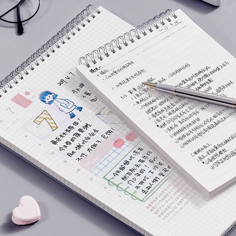 Spring Notebook A4/A5/B5 Notebook Flip Up Notebook Thickened Steno ...