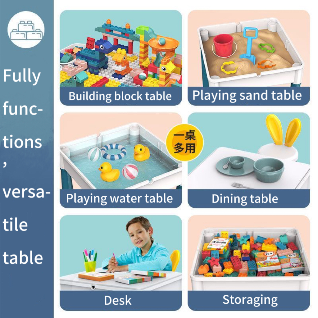 COD Building Blocks Table and Chair Set Study and Play Set Table ...