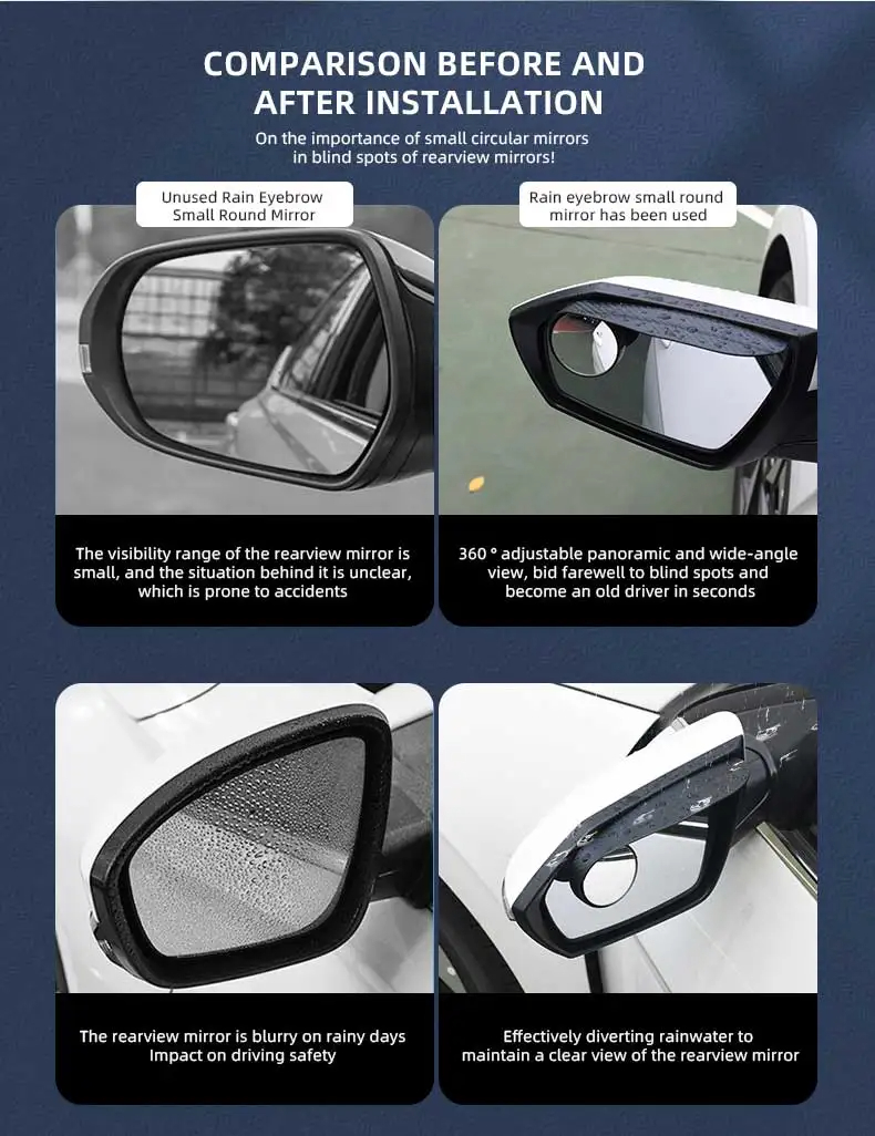 Upgraded Trumpchi Car Rearview Mirror Waterproof Rain Eyebrow With ...