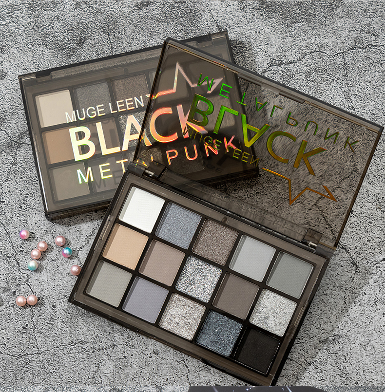 15 Colors Dark Night Knight Eyeshadow Makeup Eyeshadow Palette Flashing ...