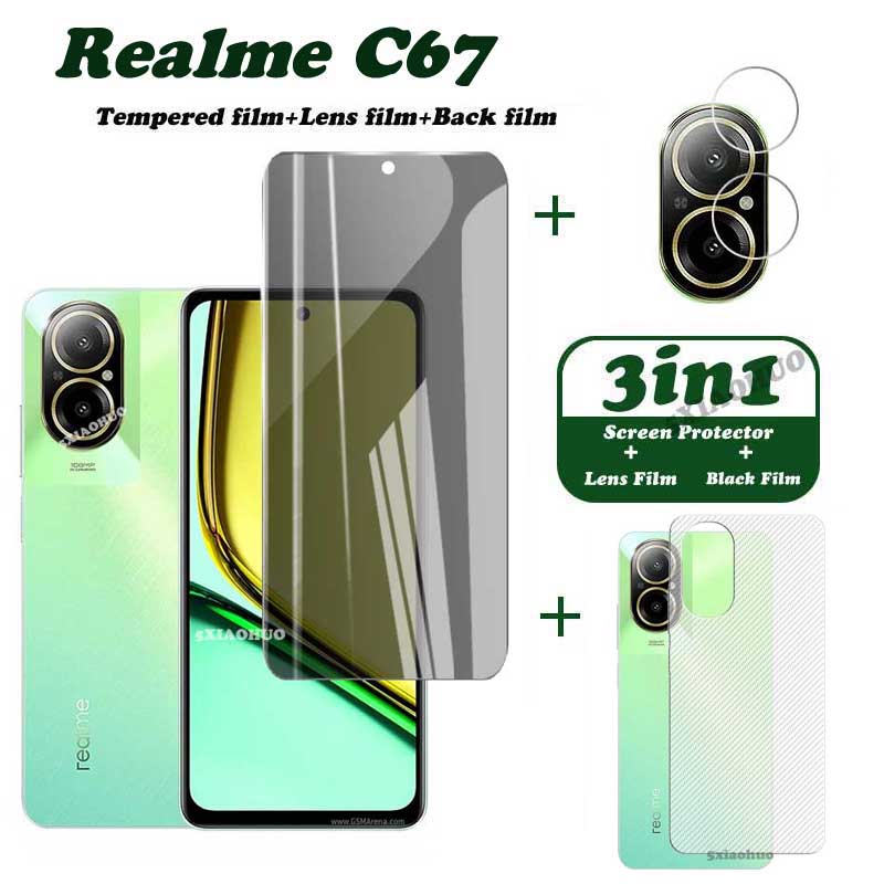 Realme C67 Tempered Glass Realme C67 Screen Protector Realme C55 C53 C51 Camera Lens Protector ...
