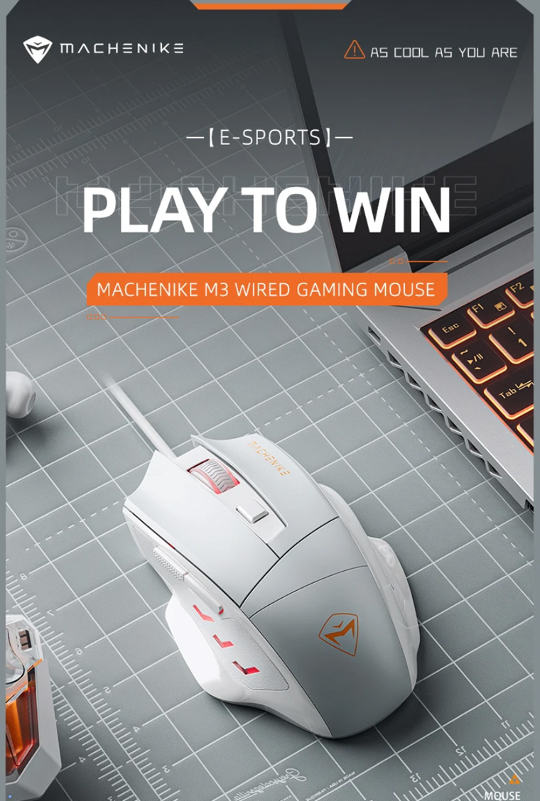 Machenike M3 Wireless Gaming Mouse Ergonomic Lightweight Design ...