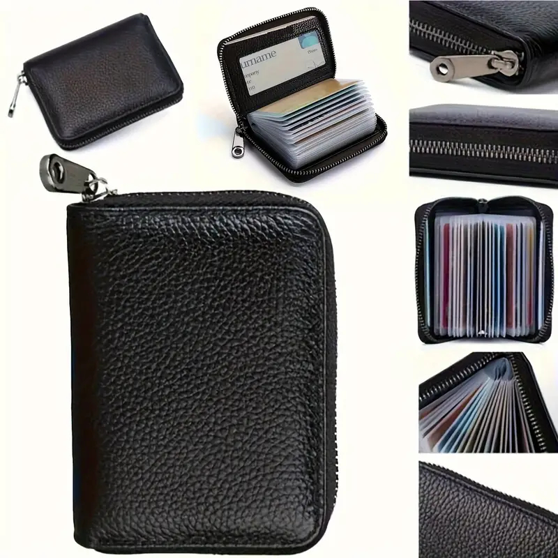 Mini Card Holder 22 Card Slots Business Card Case Purse Credit Card ...