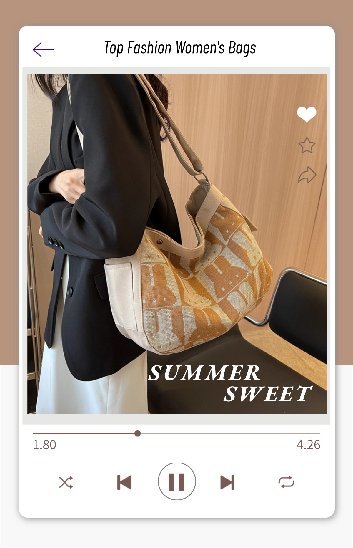 TB018 Large Aesthetic Converge Sling Bag For Women With Zipper Korean ...