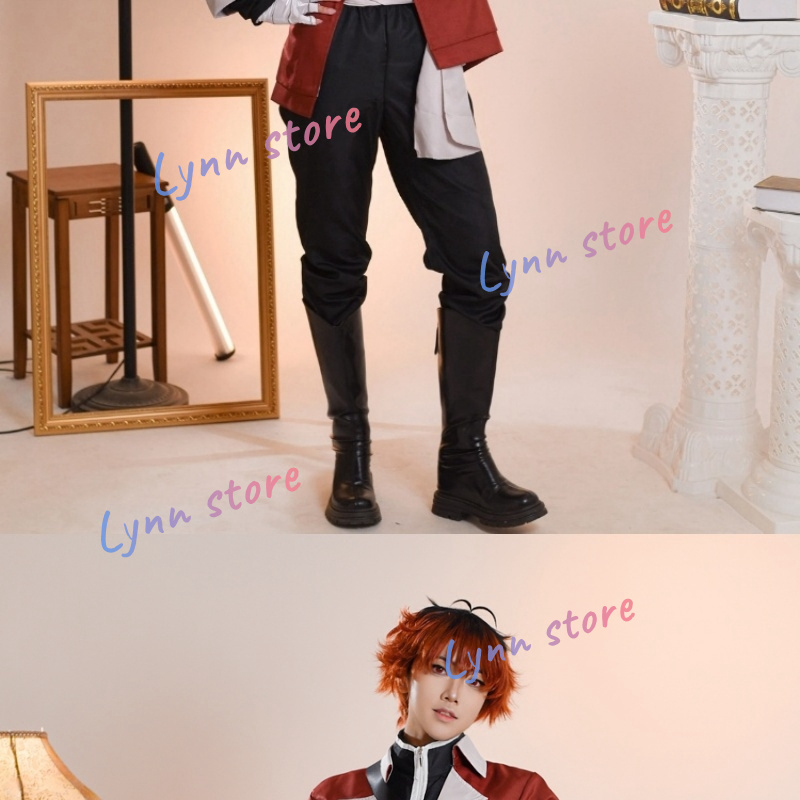 STARK Anime Cosplay Costume FRIEREN AT THE FUNERAL STARK Red Jacket+Wig ...