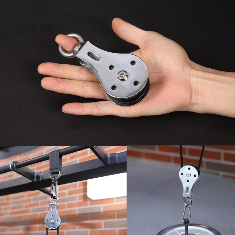 Mute LAT Pulley Cable Machine 3-piece set for Fitness Swivel Pulley ...