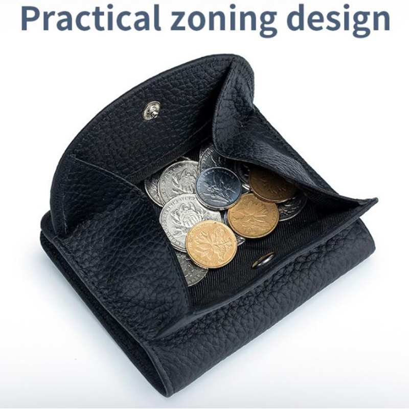 BANYANU Women Slim Original Genuine Leather Purse Anti RFID Simple ...