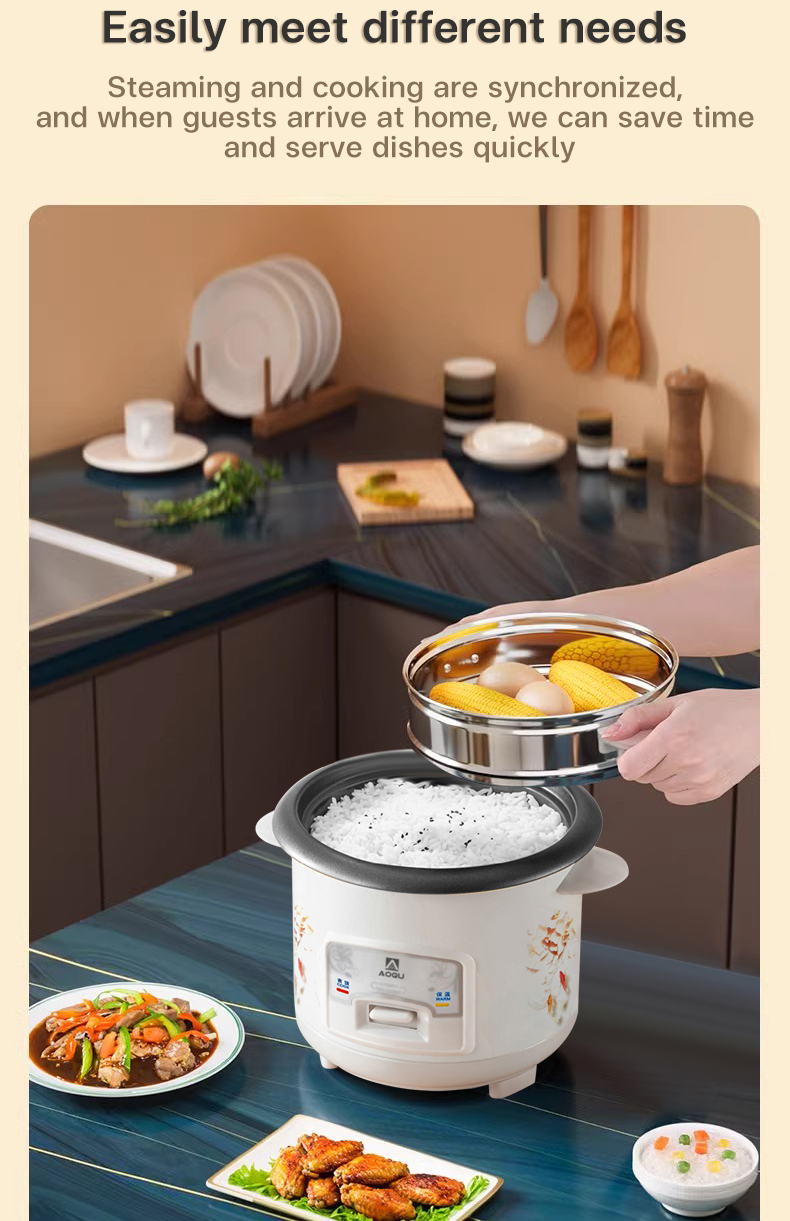 3L rice cooker with steamer mini rice cooker multifunctional electric ...