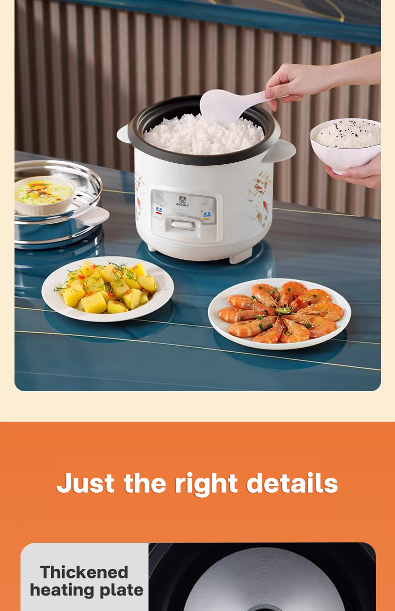 3L rice cooker with steamer mini rice cooker multifunctional electric ...