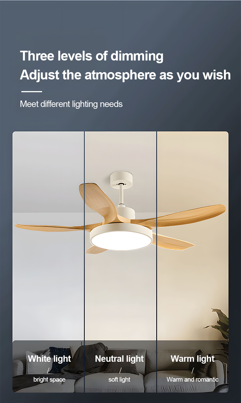 GOGEOUS ceiling fan with light remote nordic modern celling fans with ...