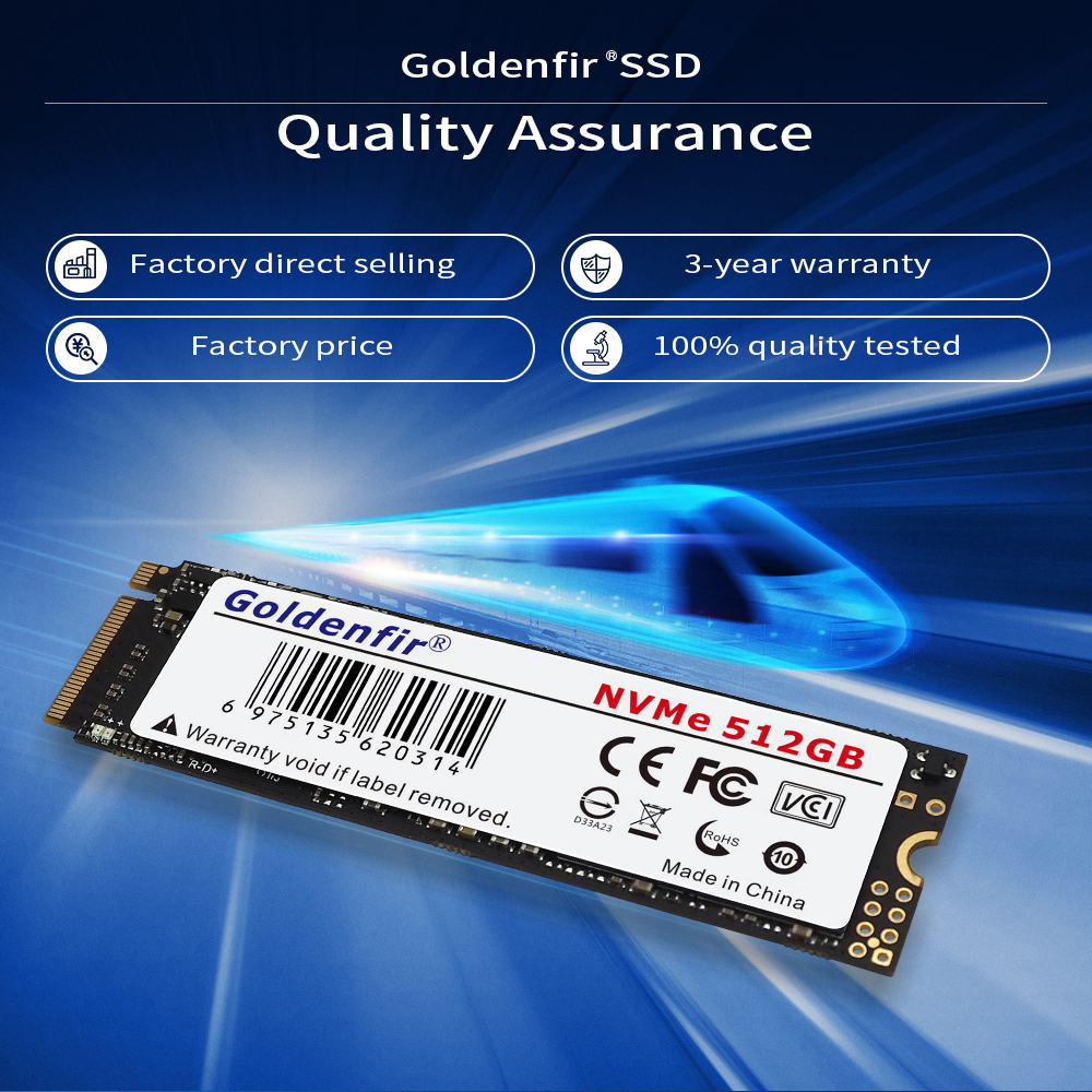 Goldenfir SSD M.2 NVMe 1TB 512GB 256GB 128GB PCIe M2 2280 Internal Solid State Drive Laptop ...