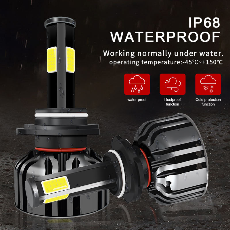 CONPEX 4A50W 5000LM Car headlights6500K white color led h4 headlight ...