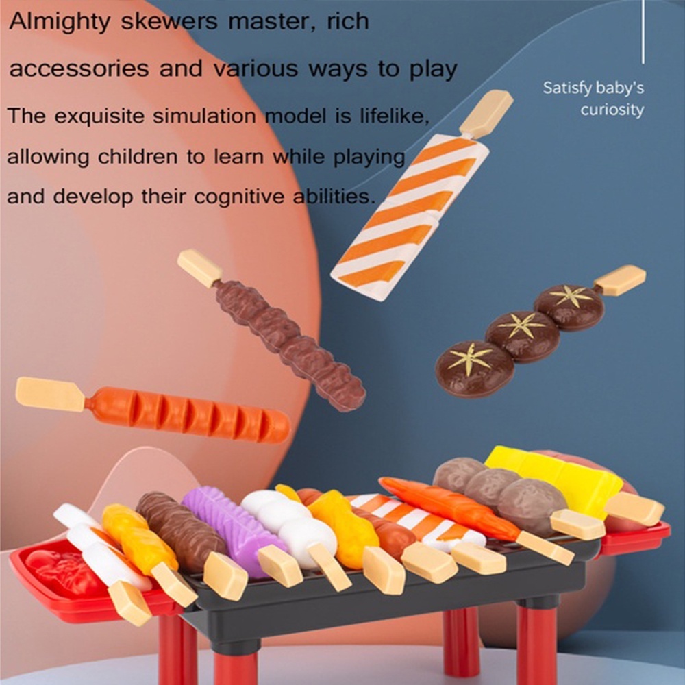 BBQ Toy Barbecue Set Simulation Kitchen Cooking Toy BBQ Grill Toy Set ...