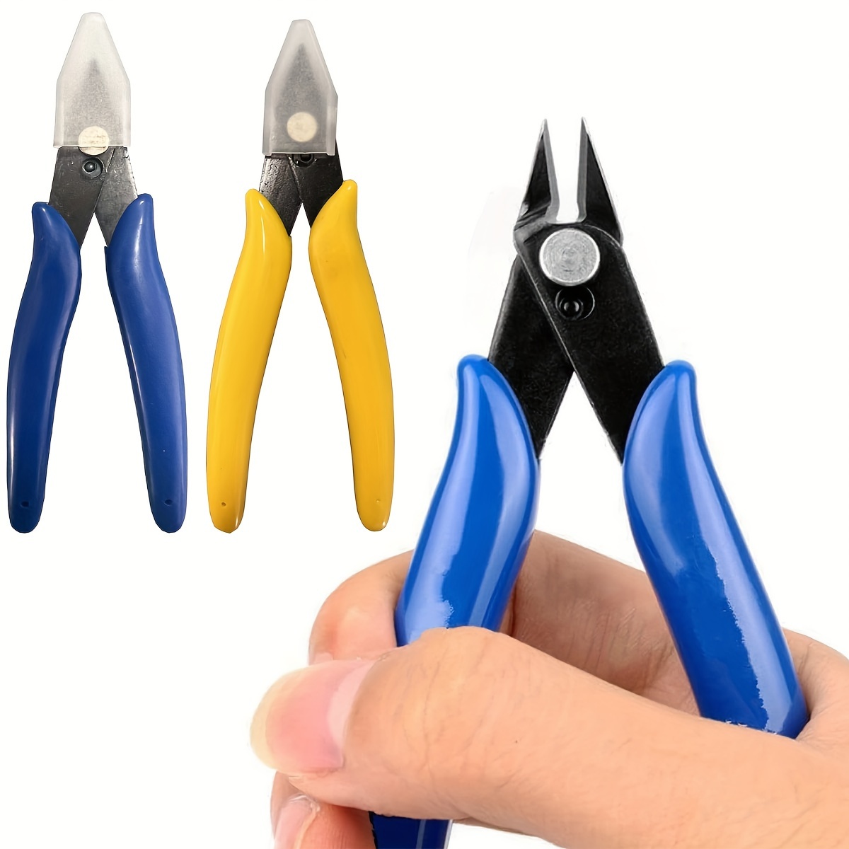 Precision Mini Wire Cutters with Spring, 5-Inch Flush Cutting Pliers ...