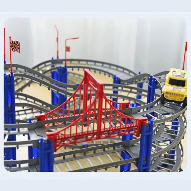 90Pcs/lot DIY Variety Rail Car Assembled Electric High-speed Rail ...