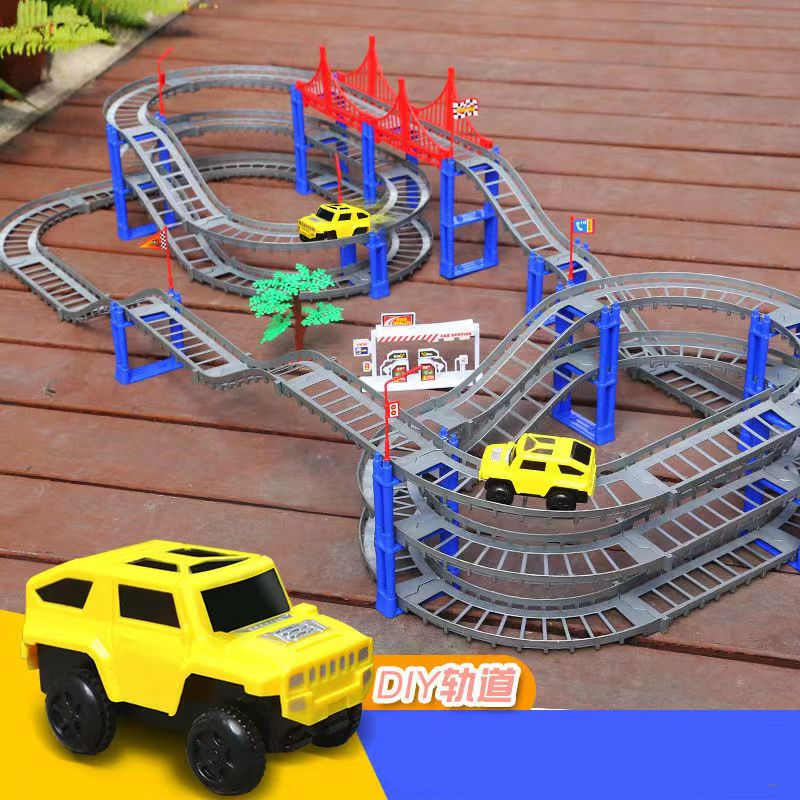 90Pcs/lot DIY Variety Rail Car Assembled Electric High-speed Rail ...