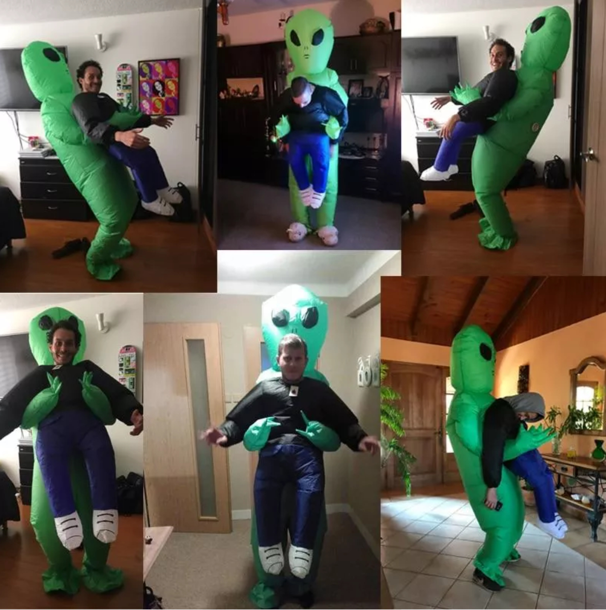 Alien Inflatable Costume green alien costumes kids Funny Suit Party ...