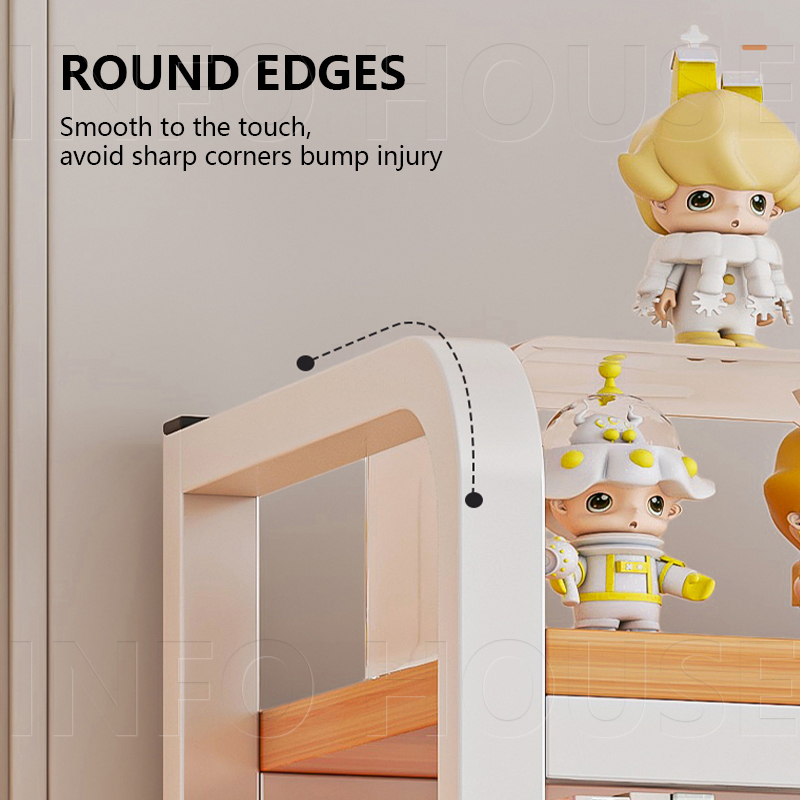 2 Layer Bookcase Wooden Bookshelf Organizer Rack Computer Desk Desktop ...