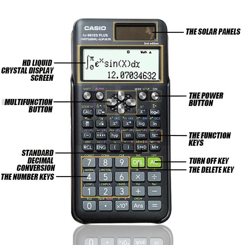 Scientific Calculator FX-991EX FX-991ES Plus Calculator New Edition ...