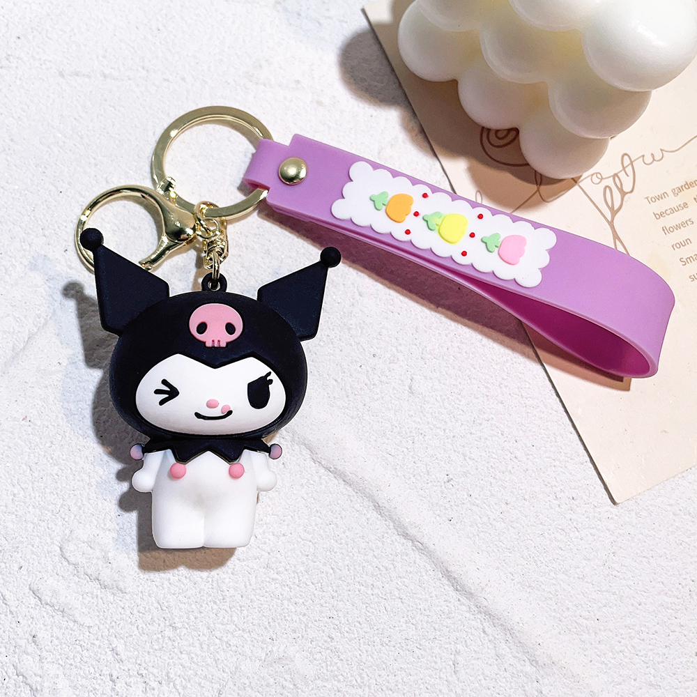 Cartoon Cartoon Kuromi Keychain Cute Sanrio Keychain Doll Pendant Dark ...