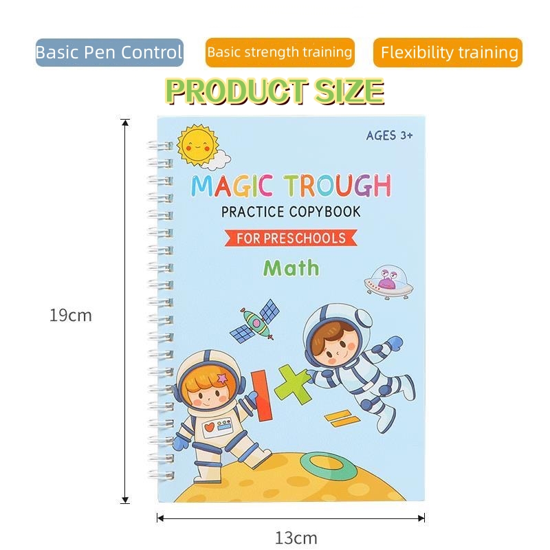 4 Book/Set Kids Calligraphy Copybook Sank Magic Practice New Learning ...