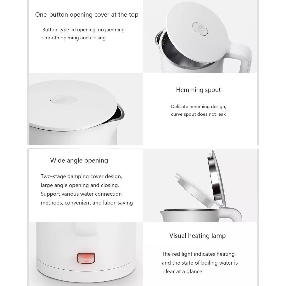 Xiaomi Mijia 1N 1.5L Electric Water Kettle Auto Power-off Protection ...
