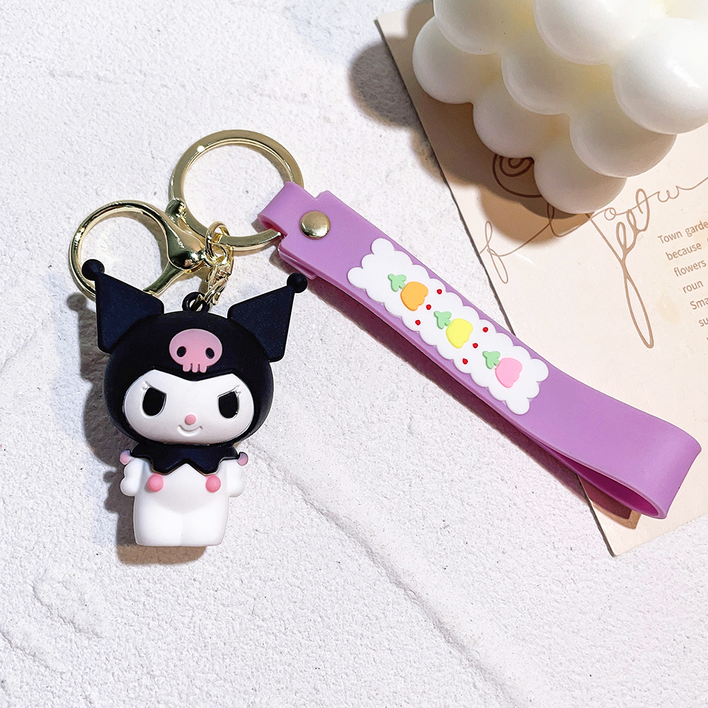 Cartoon Cartoon Kuromi Keychain Cute Sanrio Keychain Doll Pendant Dark ...