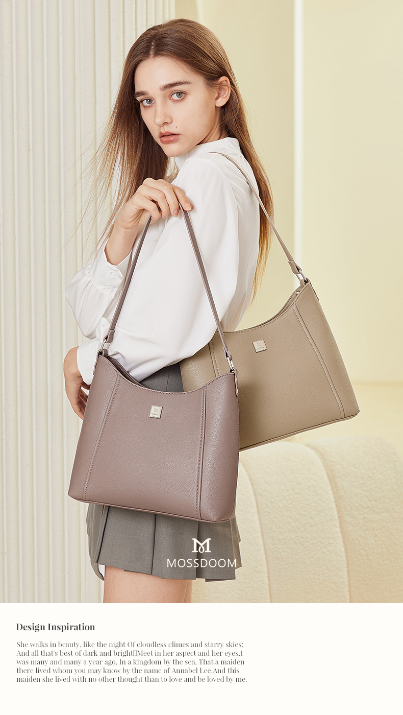 MOSSDOOM Women's Bag Lucie Bag Large Capacity Commuter Shoulder Tote Bag for Women | Shopee ...