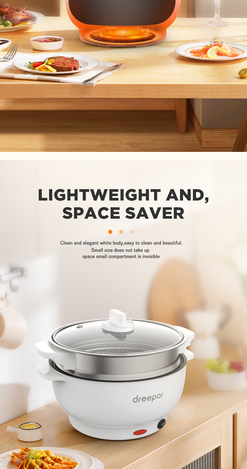 Dreepor Mini Rice Cooker Small Multi Cooker Multifunctional Electric ...
