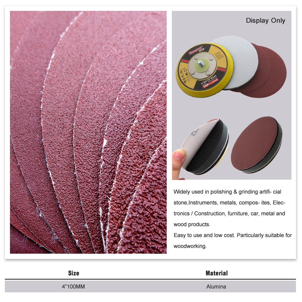 【Fast Delivery】Velcro Sanding Disc 4 inch 5 inch Round Sandpaper ...