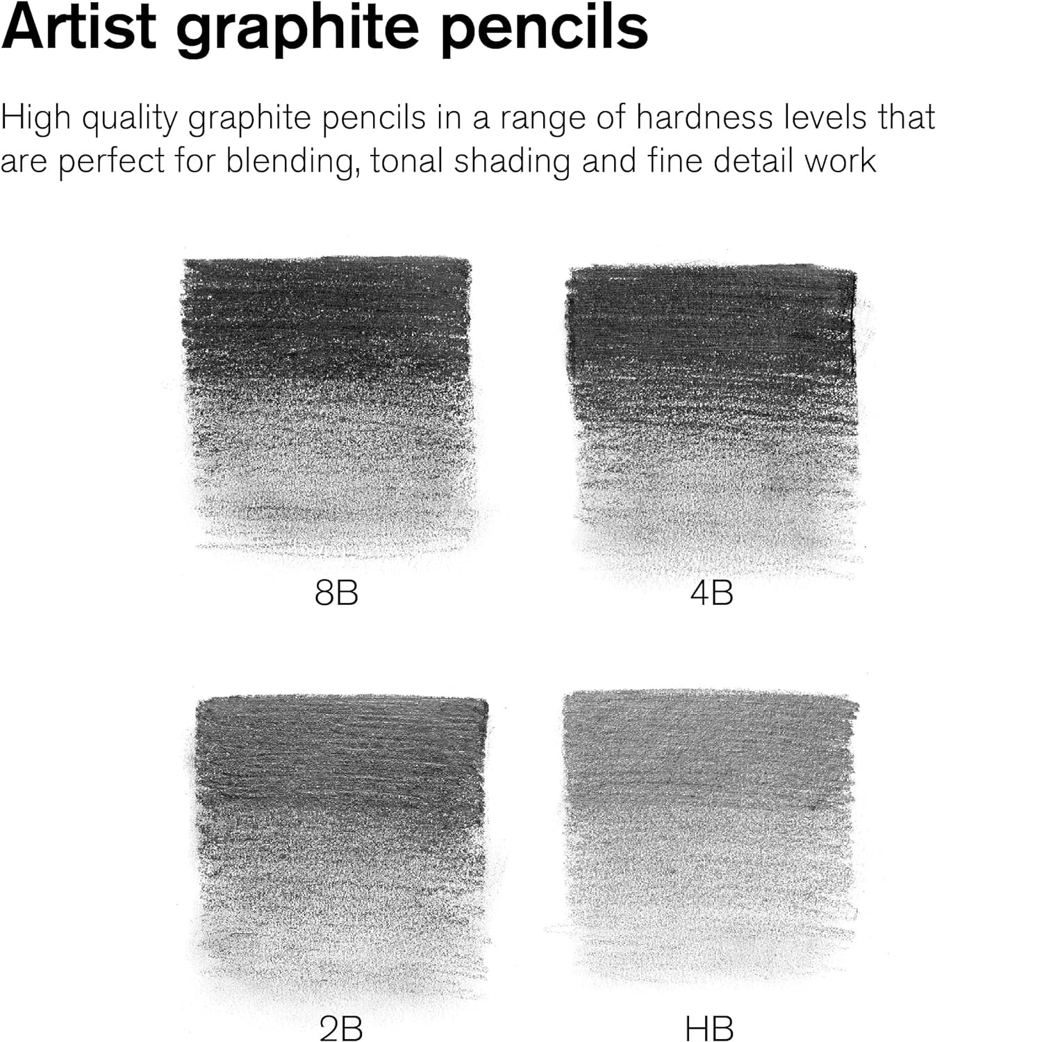 Winsor & Newton Soft Graphite Pencils (4 pencils + 1 eraser) | Shopee ...