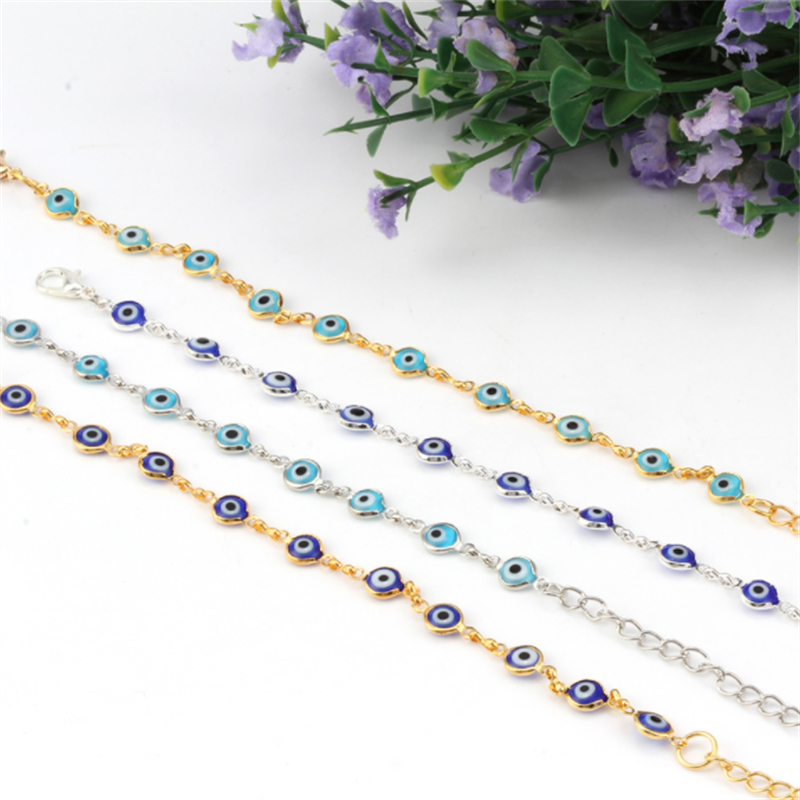 European American Devil's Eye Bracelet Fashion Female Blue Eye Chain ...