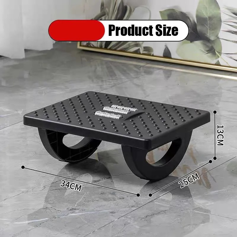 Adjustable Office Foot Rest Stool Office Desk Footstool Ergonomic Foot ...