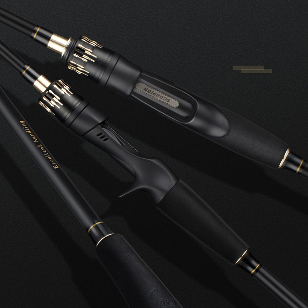 FUJI BLACK EAGLE Power Fishing Rod 1.68M-2.4M UL/ML/M/MH Tips Spinning ...