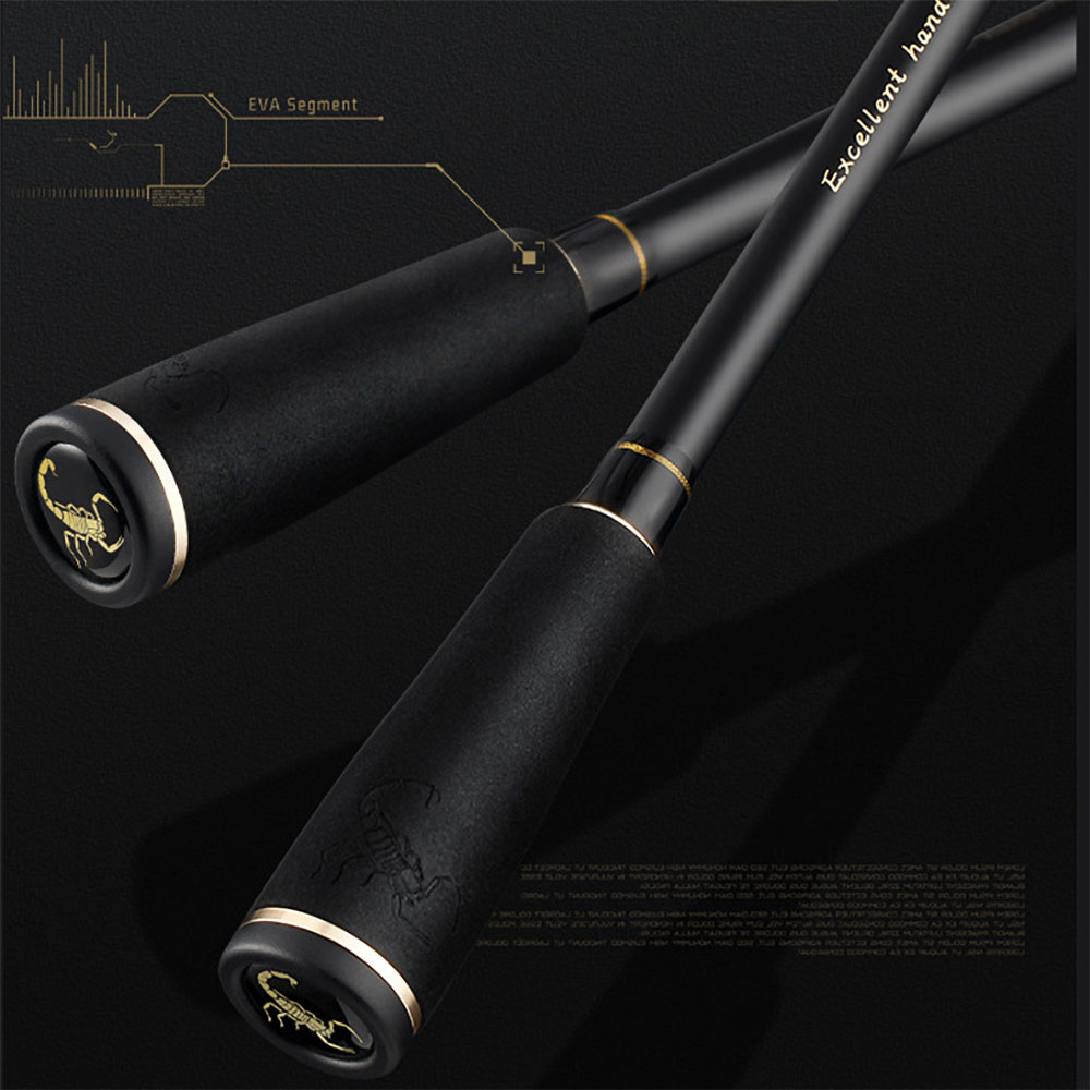 FUJI BLACK EAGLE Power Fishing Rod 1.68M-2.4M UL/ML/M/MH Tips Spinning ...
