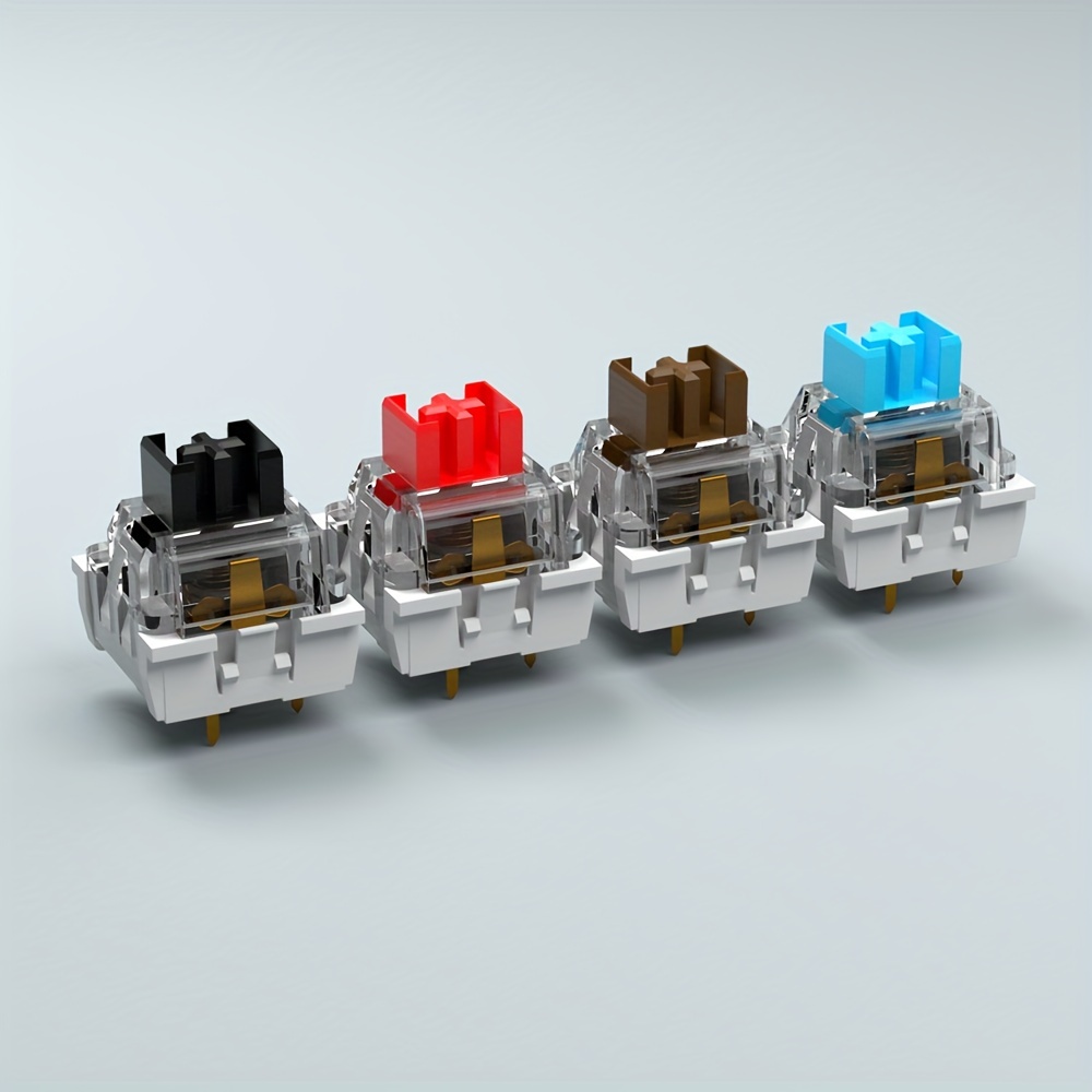 Mechanical Keyboard Switch Linear Tactile Silent Switches 110pcs 2 Pin ...