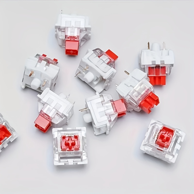 Mechanical Keyboard Switch Linear Tactile Silent Switches 110pcs 2 Pin ...