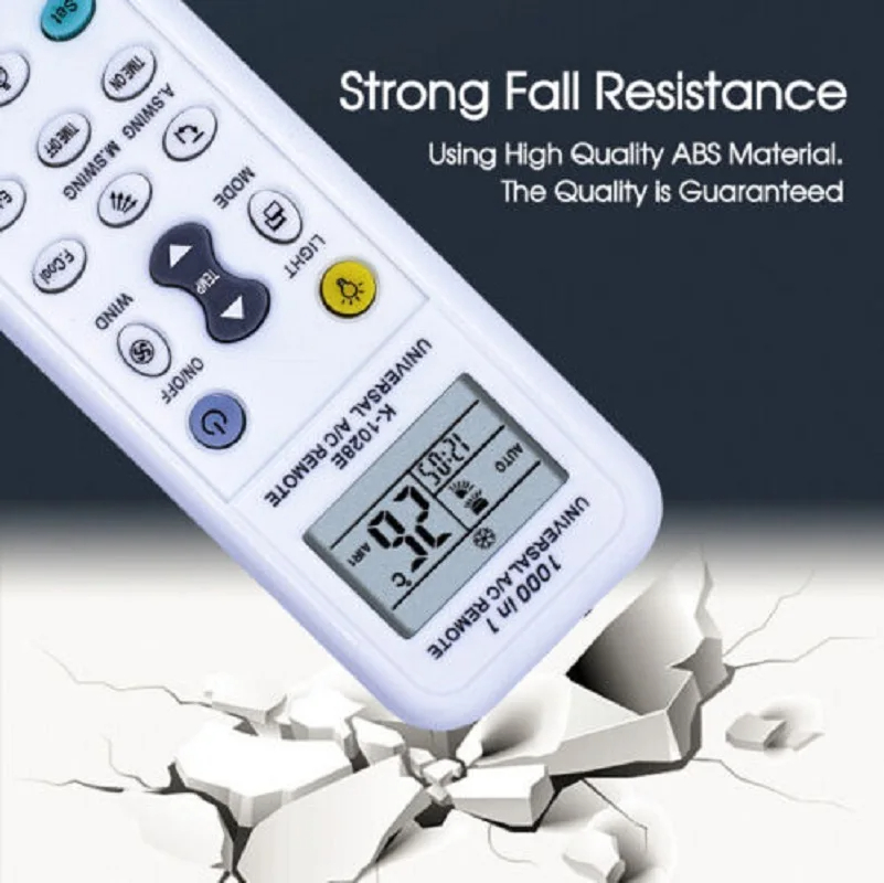 1000 in 1 Universal K1028E Air Conditioner Remote Control LCD A/C ...