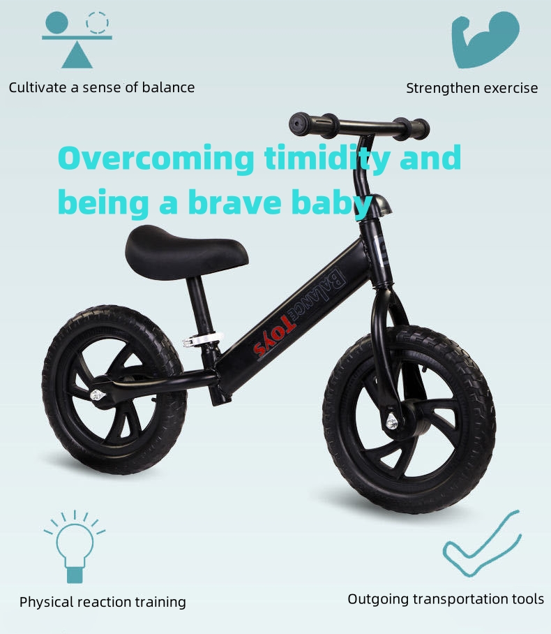 KIDS ZONE Balance Bike For Kids Easy To Assemble Two Wheels Bicycle ...